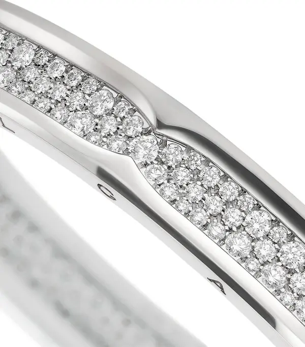 BVLGARI 18-karat Gold And Diamond B.zero1 Bangle - White