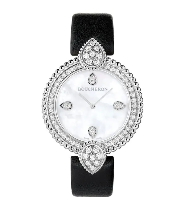 Boucheron Serpent Bohème Diamond And Mother-of-pearl Watch - White