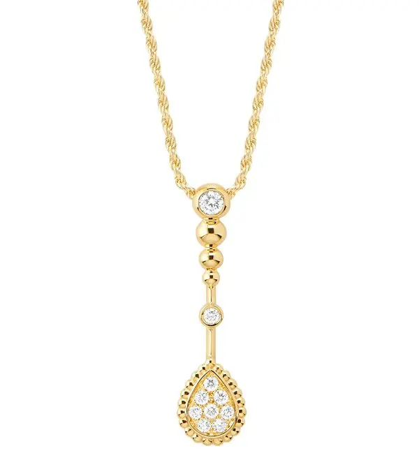 Boucheron Serpent Bohème 18k Gold Diamond Pendant Necklace - Yellow