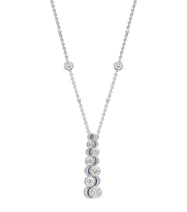 BOODLES Platinum And Diamond Necklace - Silver