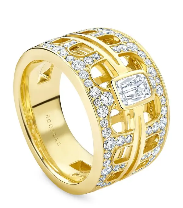 BOODLES Yellow And Diamond Ring
