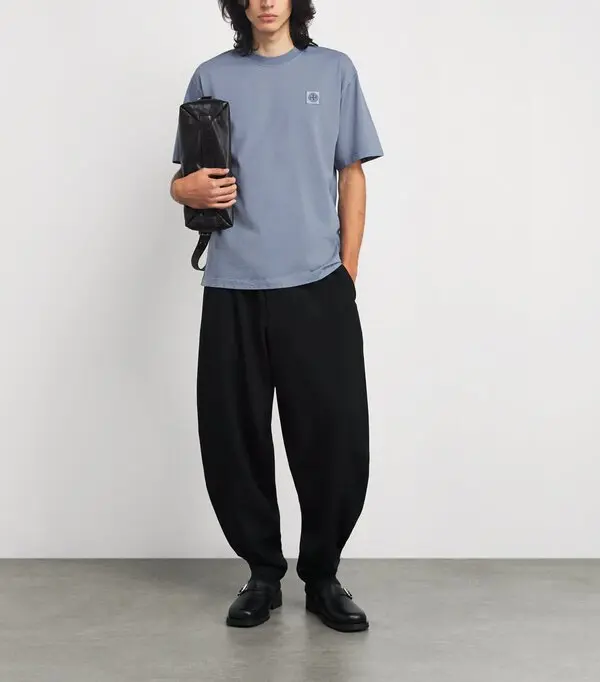 Stone Island Cotton Logo T-shirt - Blue