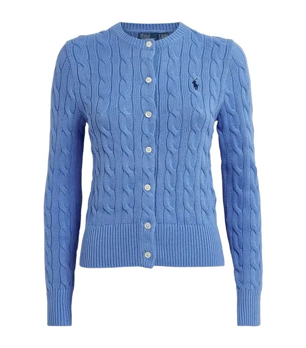 Polo Ralph Lauren Cotton Cable-knit Cardigan - Blue