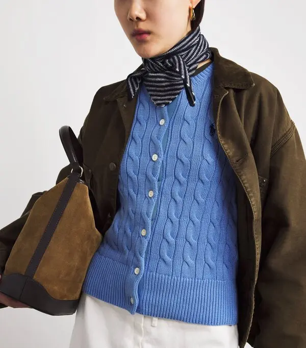 Polo Ralph Lauren Cotton Cable-knit Cardigan - Blue