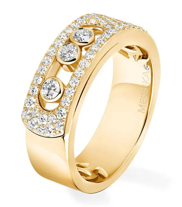 Messika Move Noa Diamond And Yellow Ring - Gold