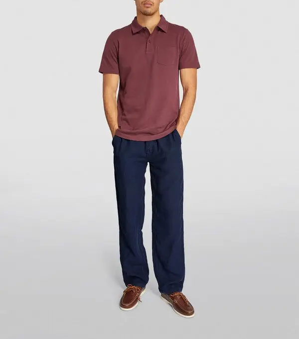 Vilebrequin Pacha Linen Drawstring Trousers - Navy