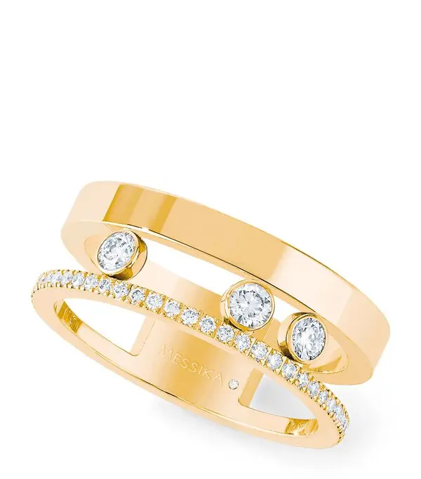 Messika Move Romane Diamond Ring In Yellow - Gold
