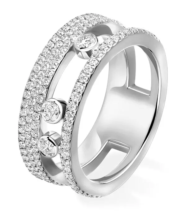 Messika White Gold And Diamond Move Romane Ring