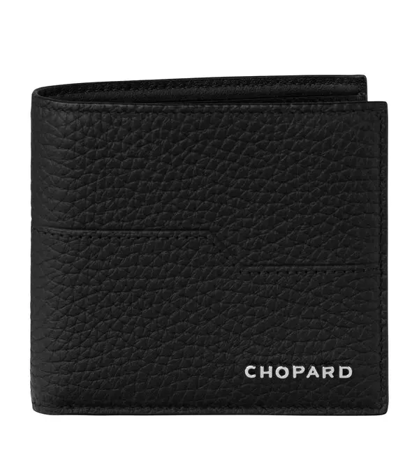 Chopard Mini Leather Heritage Bifold Wallet - Black