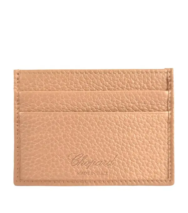 Chopard Small Leather Classic Card Holder - Brown