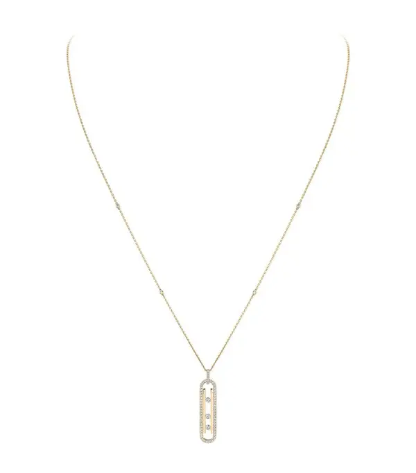 Messika Move 10th Birthday Yellow Diamond Necklace - Gold