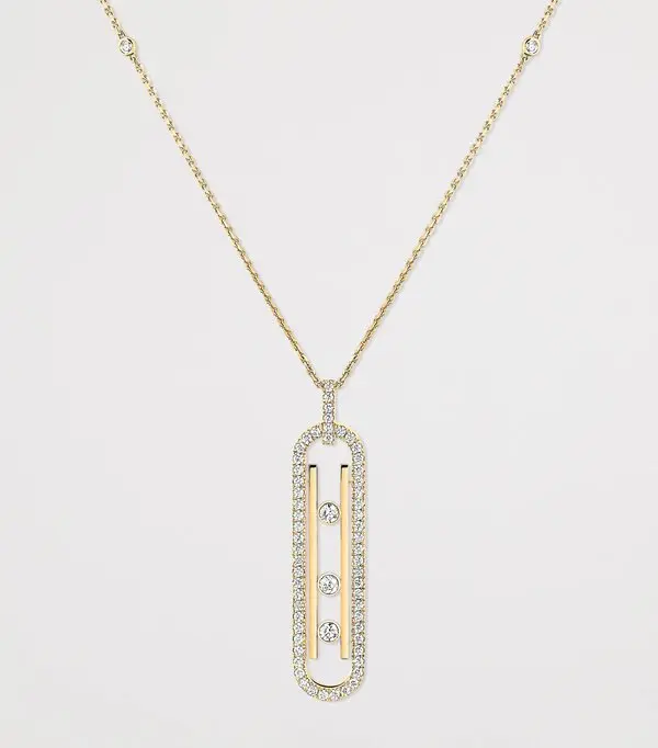 Messika Move 10th Birthday Yellow Diamond Necklace