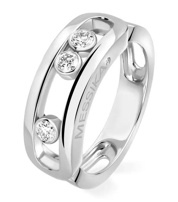 Messika White Gold And Diamond Move Classique Ring
