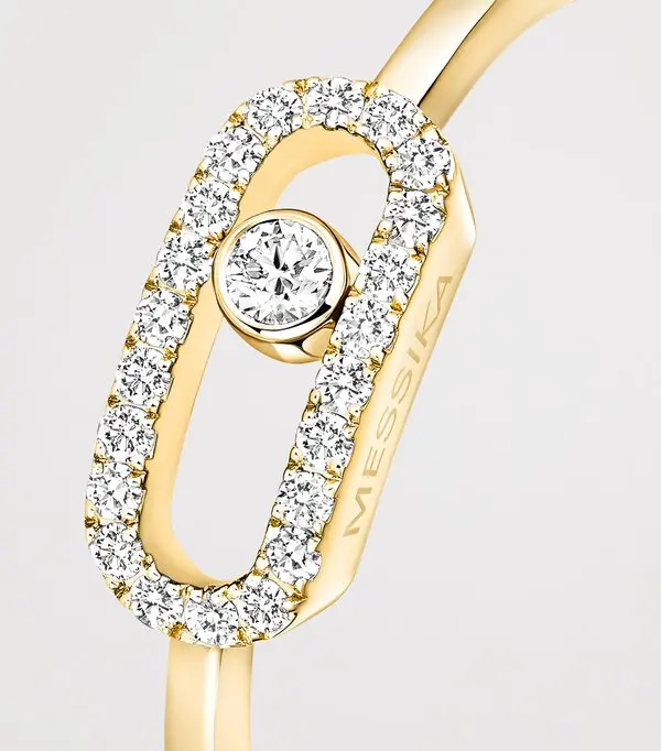 Messika Move Uno Diamond Ring In Yellow - Gold