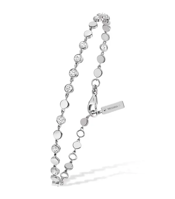 Messika D-vibes White Gold And Diamond Bracelet - Silver
