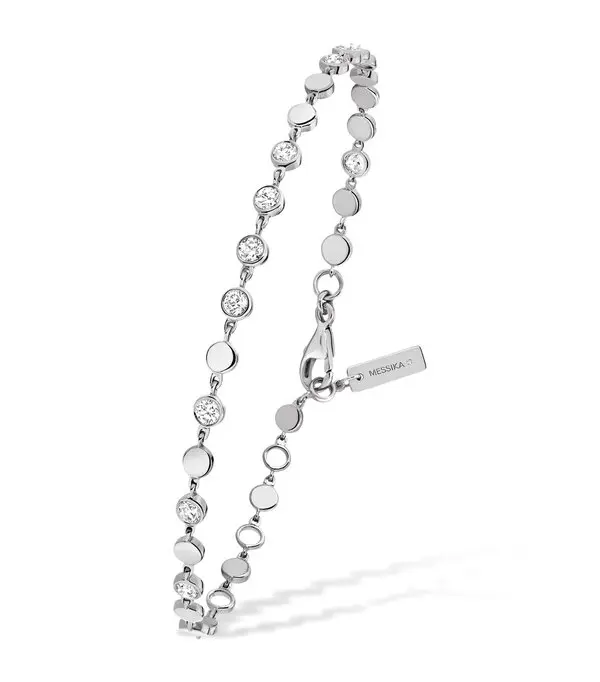 Messika D-vibes White Gold And Diamond Bracelet - Silver