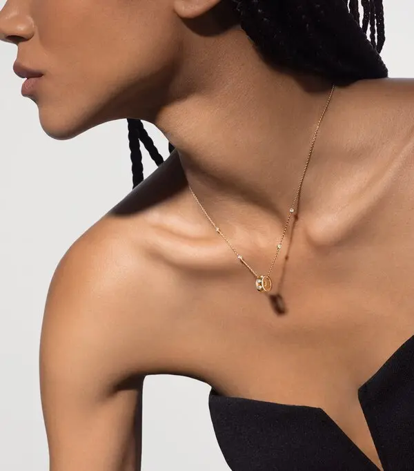 Messika Move Romane Diamond Necklace In Yellow - Gold