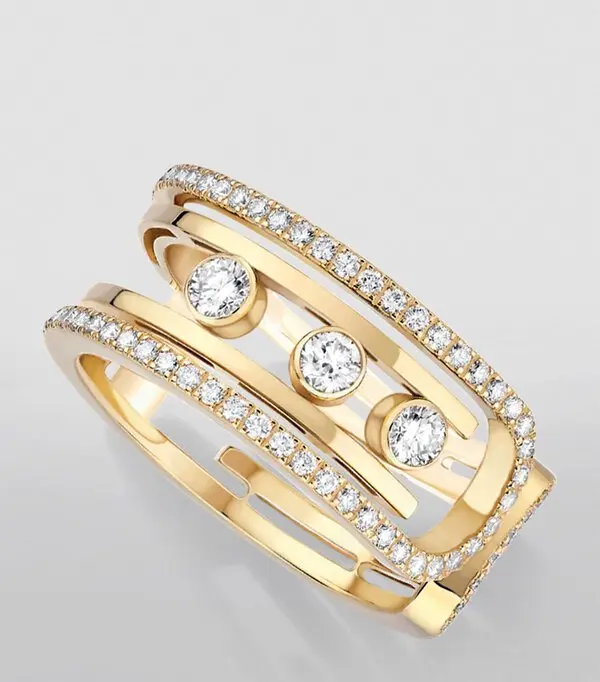 Messika Move 10th Birthday Yellow Diamond Ring