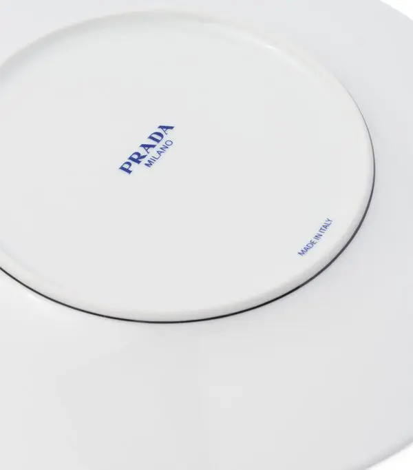 Prada Triangles Charger Plate - Black