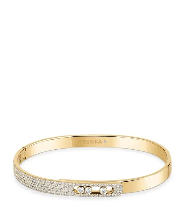 Messika Move Noa Diamond Pavé Bangle Bracelet In 18k Yellow - Gold