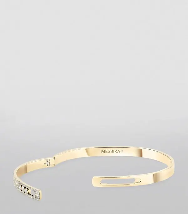 Messika Move Noa Diamond Pavé Bangle Bracelet In 18k Yellow