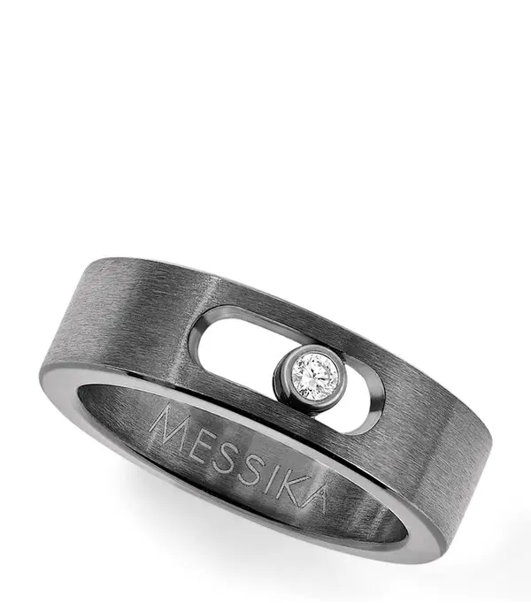 Messika Move Titanium And Diamond Ring - Grey