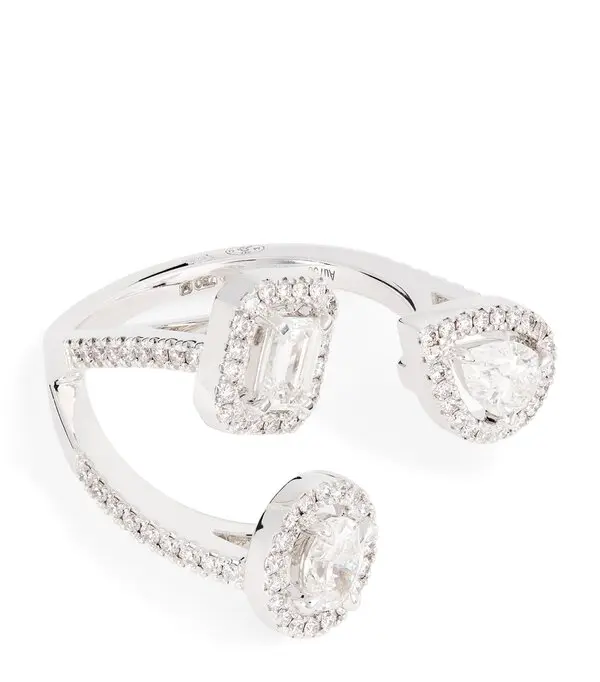 Messika My Twin Toi Et Moi Diamond Ring In White Gold - Silver