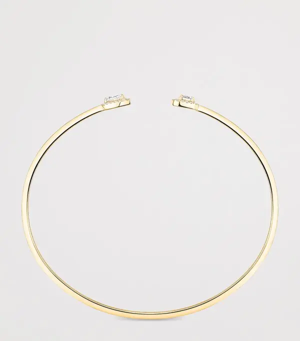 Messika My Twin Diamond Bangle In Yellow