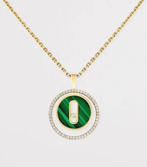Messika Lucky Move Diamond And Malachite Necklace