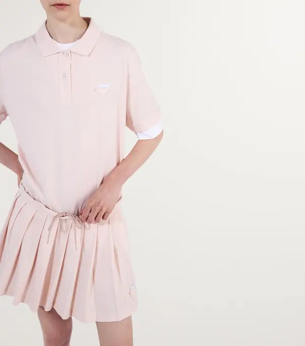 Prada Cotton Pleated Mini Skirt