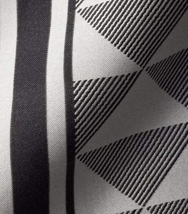 Prada Silk Triangle Print Scarf - Black