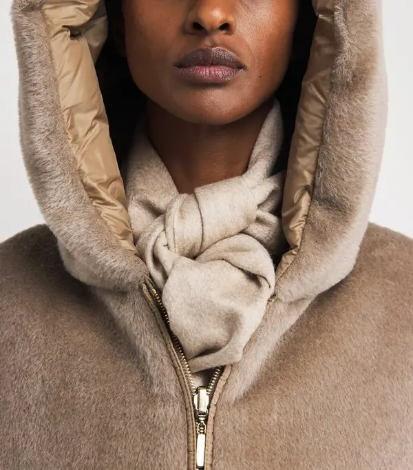 Max Mara Cashmere Monogram Scarf