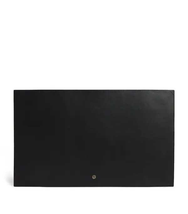 Harrods Leather Desk Mat - Black