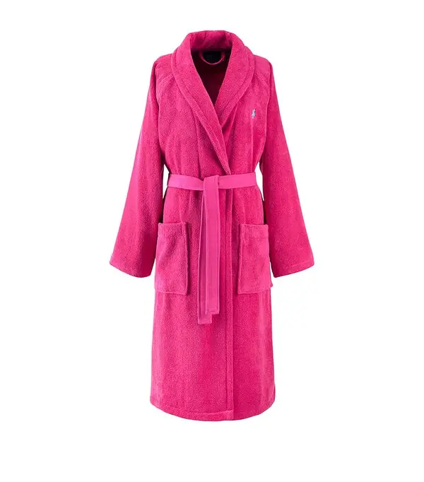 Ralph Lauren Polo Player Bath Robe - Pink