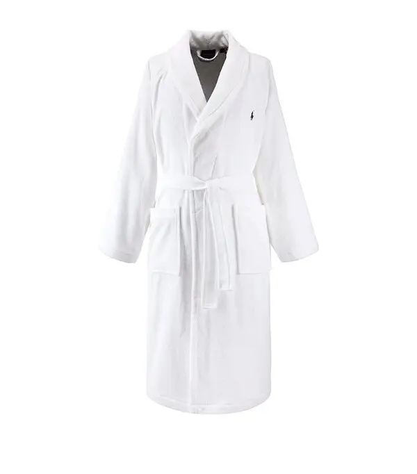 Ralph Lauren Polo Player Bath Robe - White