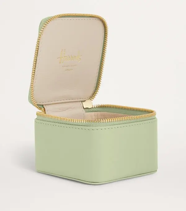 Harrods Pebbled Leather Trinket Box