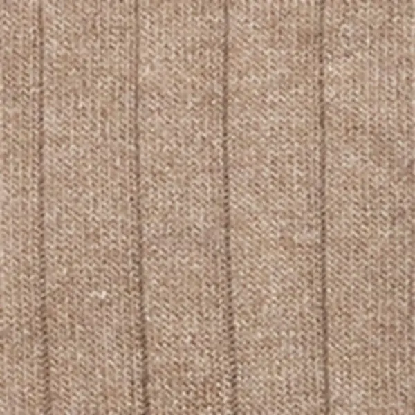 Falke Lhasa Ribbed Socks In Wool-cashmere Blend - Brown