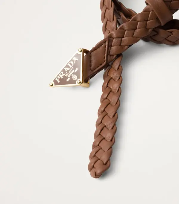 Prada Nappa Leather Braided Belt