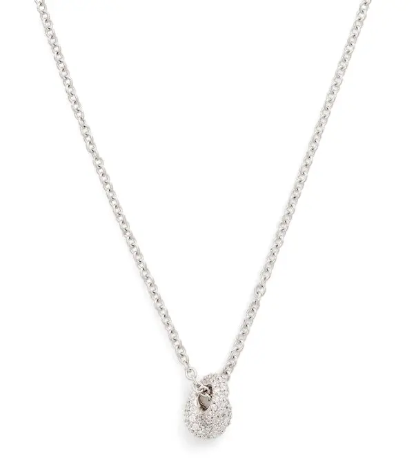 ENGELBERT Pavé Diamond Gold Legacy Knot Necklace