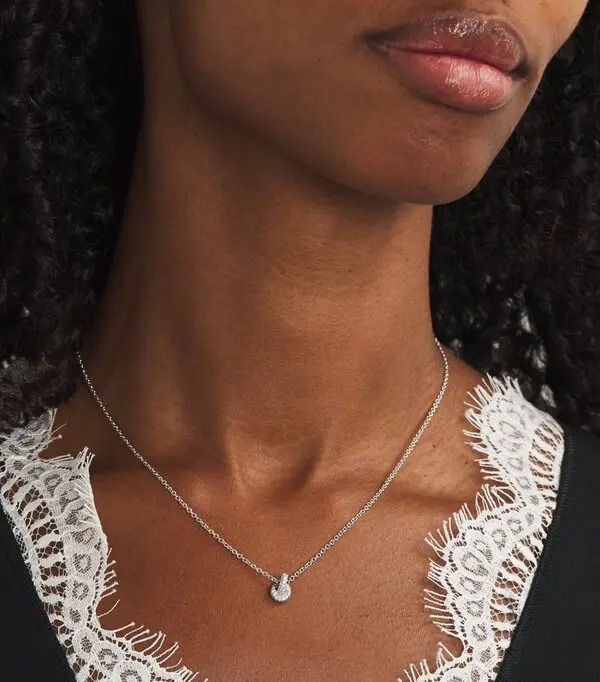 ENGELBERT Pavé Diamond Gold Legacy Knot Necklace