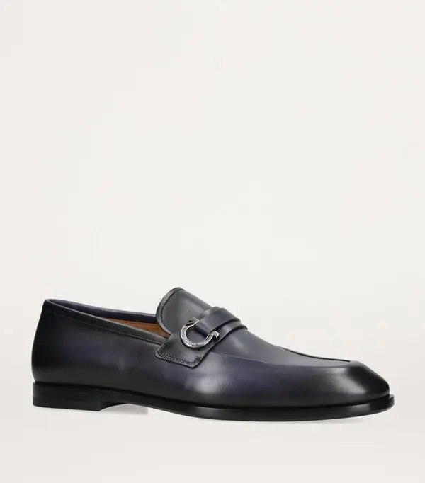FERRAGAMO Leather Florio Loafers
