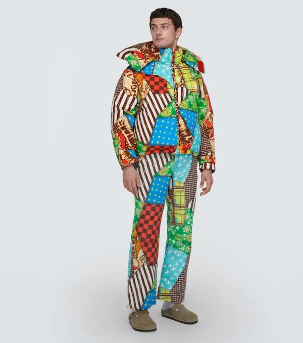 ERL Printed Cotton-blend Down Jacket