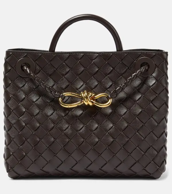 Bottega Veneta Andiamo Small Leather Top-handle Bag - Brown