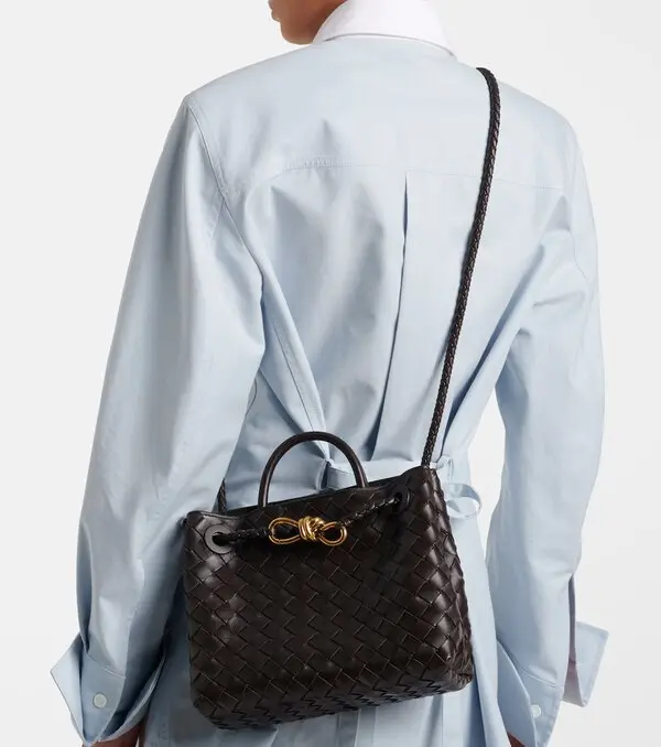 Bottega Veneta Andiamo Small Leather Top-handle Bag - Brown