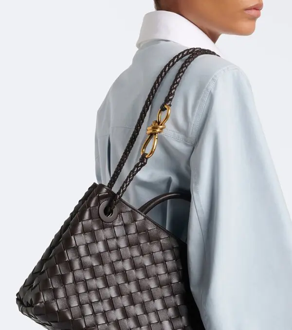 Bottega Veneta Andiamo Small Leather Top-handle Bag - Brown