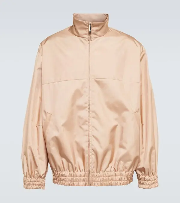 Valentino Garavani Oversized Satin Zip-up Jacket