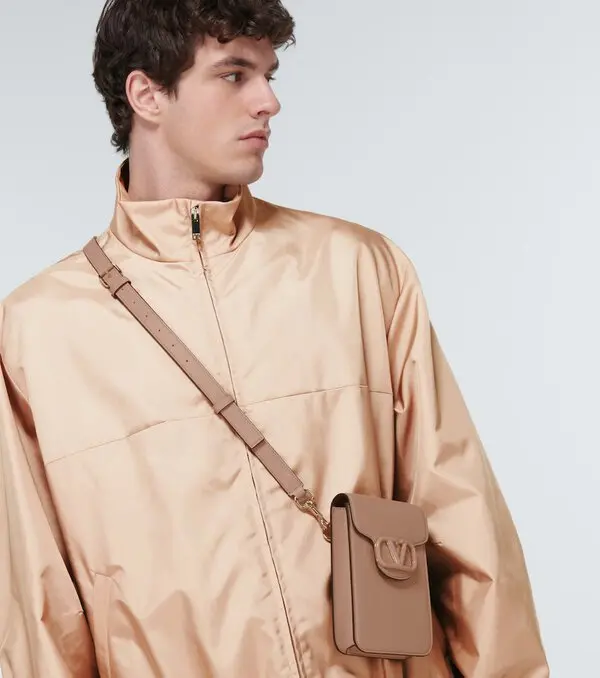 Valentino Garavani Oversized Satin Zip-up Jacket