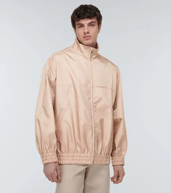 Valentino Garavani Oversized Satin Zip-up Jacket