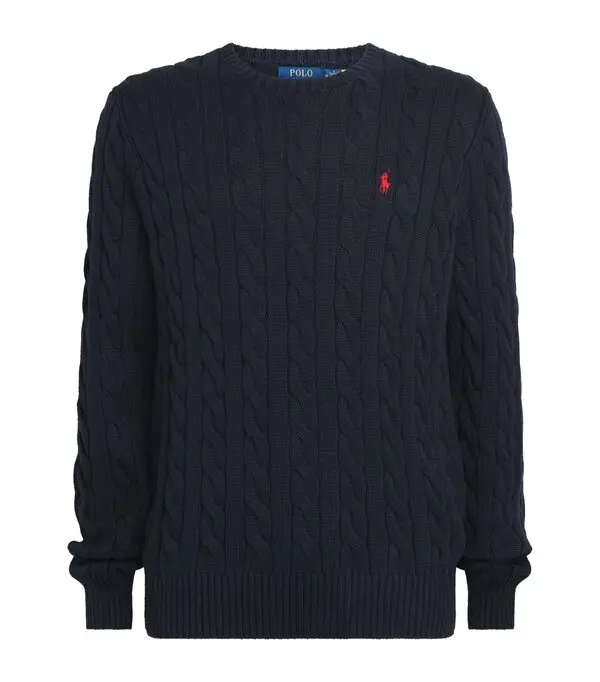 Polo Ralph Lauren Cotton Cable-knit Sweater - Navy