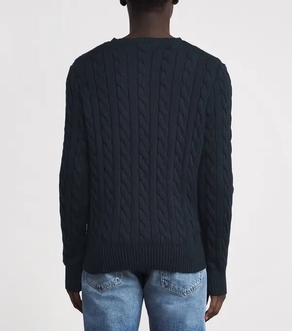 Polo Ralph Lauren Cotton Cable-knit Sweater - Navy